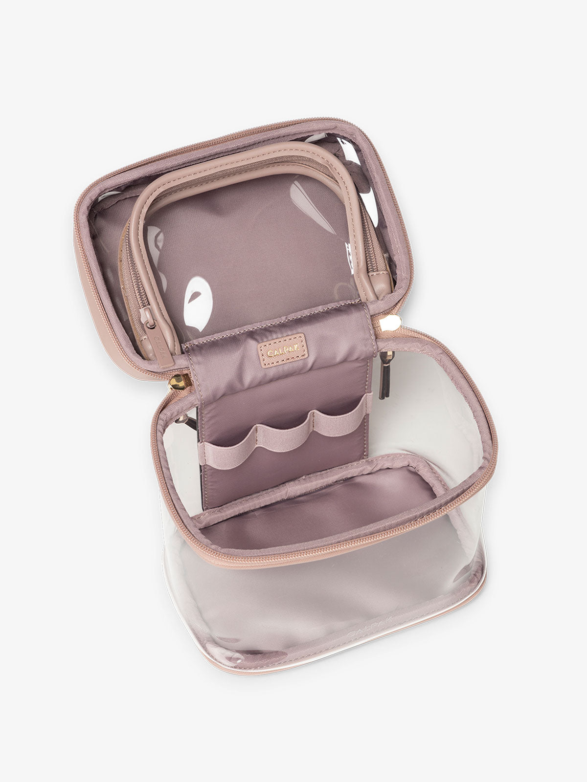 Clear Train Case with Top Compartment | CALPAK