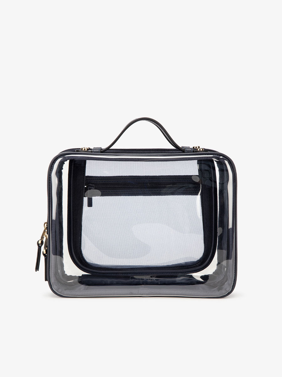 Large Clear Cosmetics Case in Mauve | CALPAK