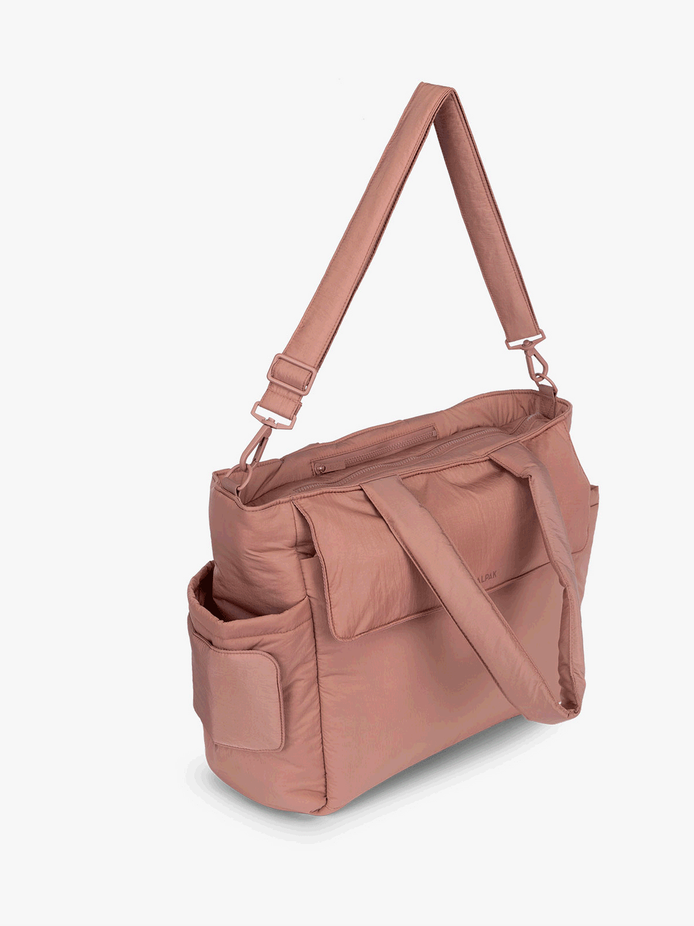 Diaper Tote Bag with Laptop Sleeve in Peony | CALPAK