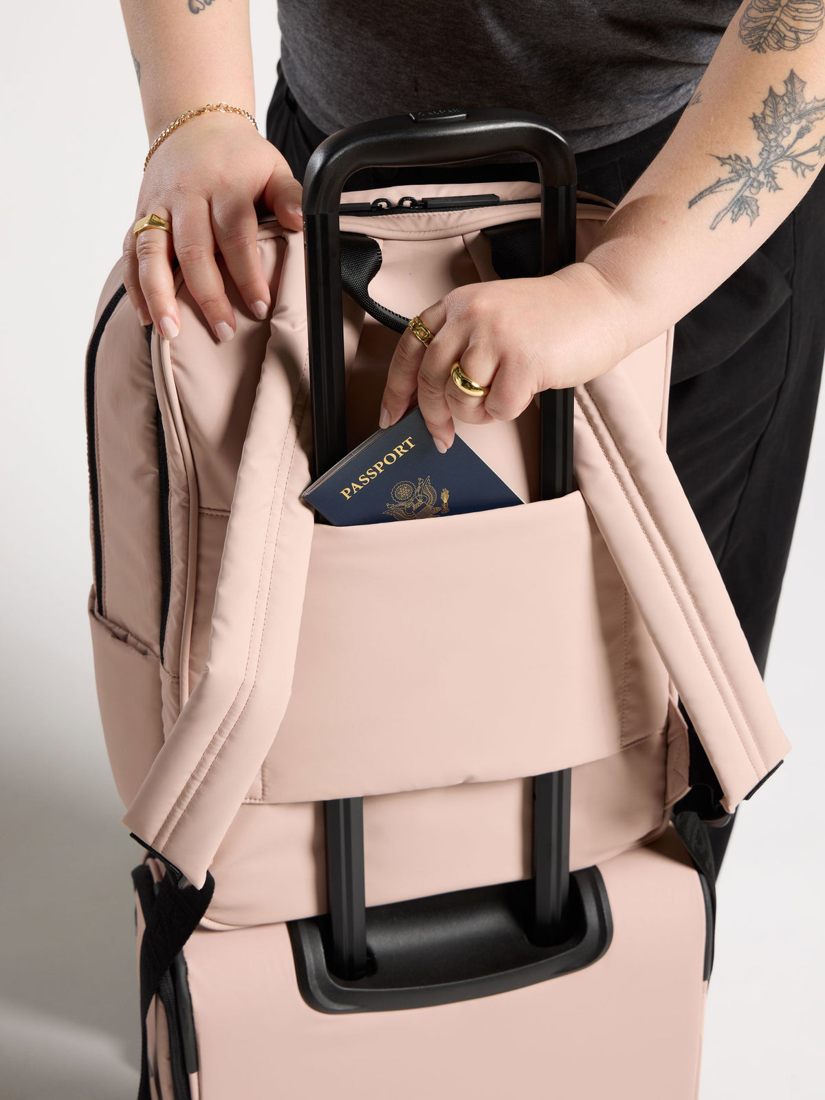 Luka 17 inch Laptop Backpack in Rose Quartz | CALPAK