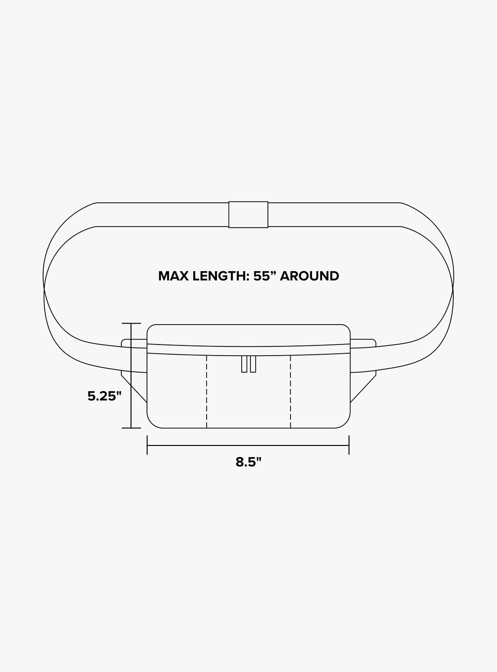 Luka Mini Belt Bag in Bubblegum | CALPAK