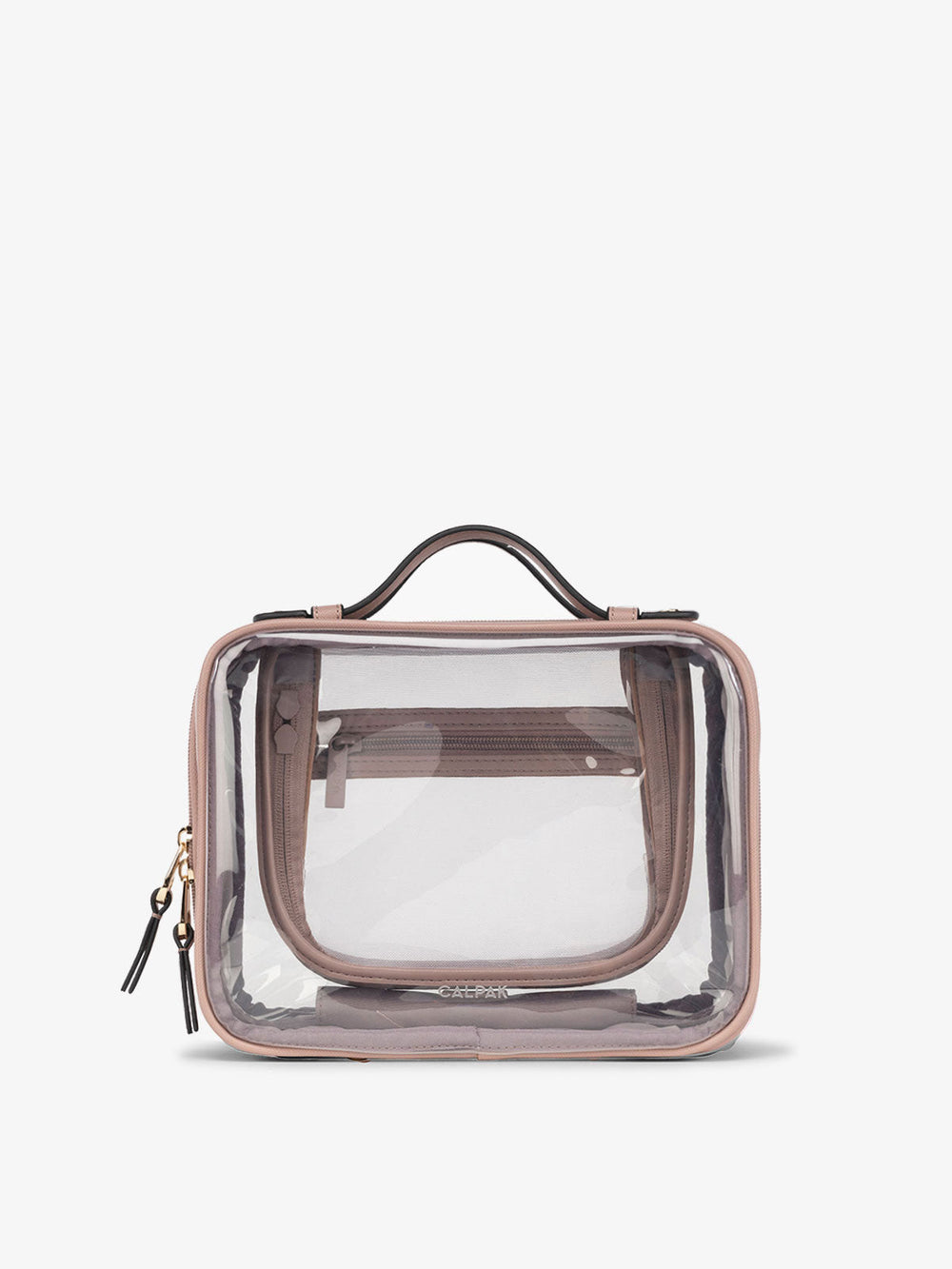 Medium Clear Cosmetics Case in Mauve | CALPAK
