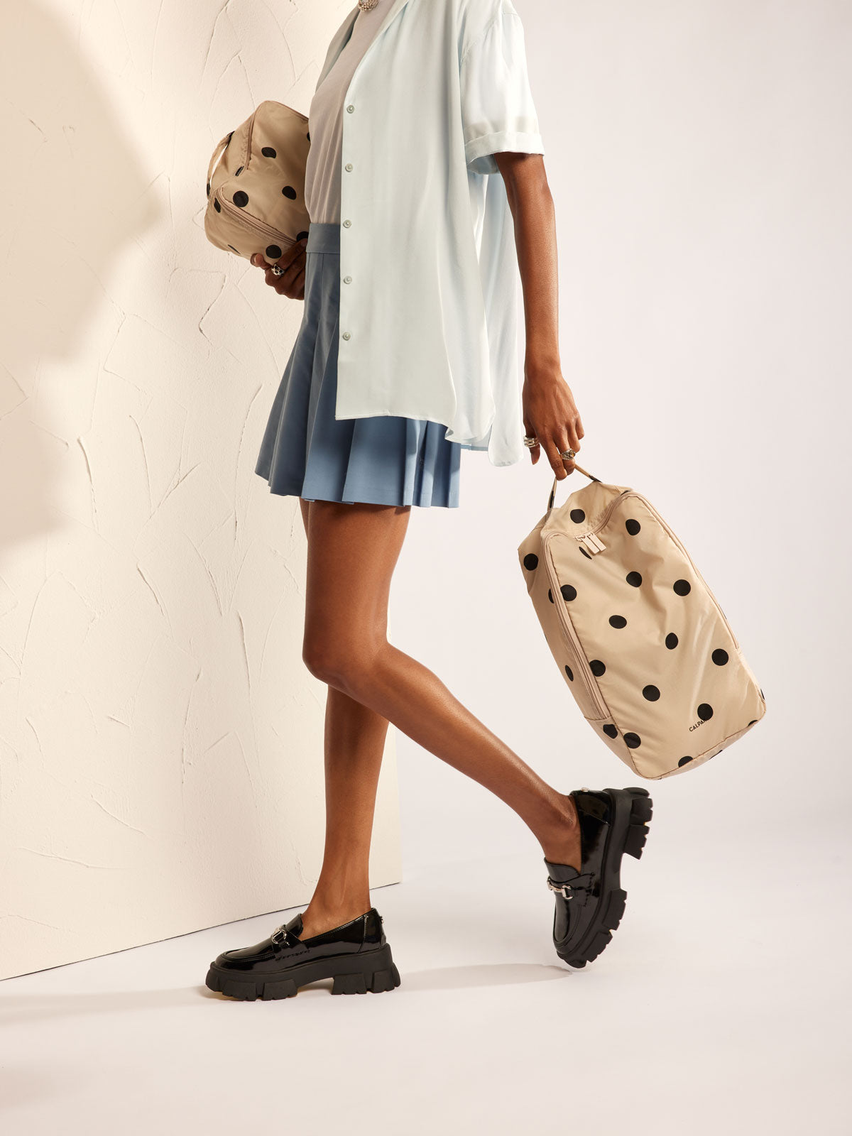 Shoe Cubes - Set of 2 in Polka Dot | CALPAK