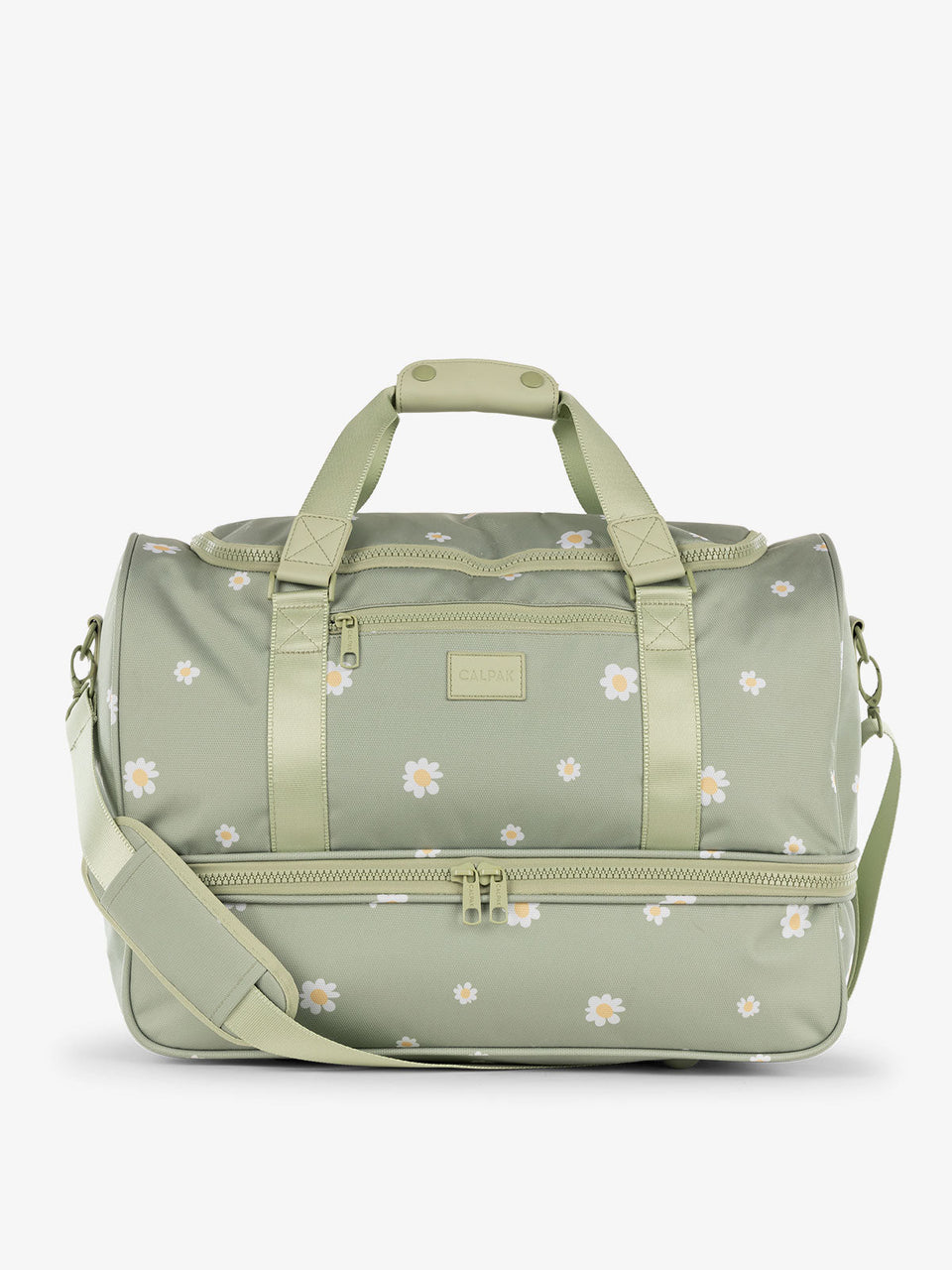 Stevyn Duffel Bag with Shoe Compartment in Daisy | CALPAK