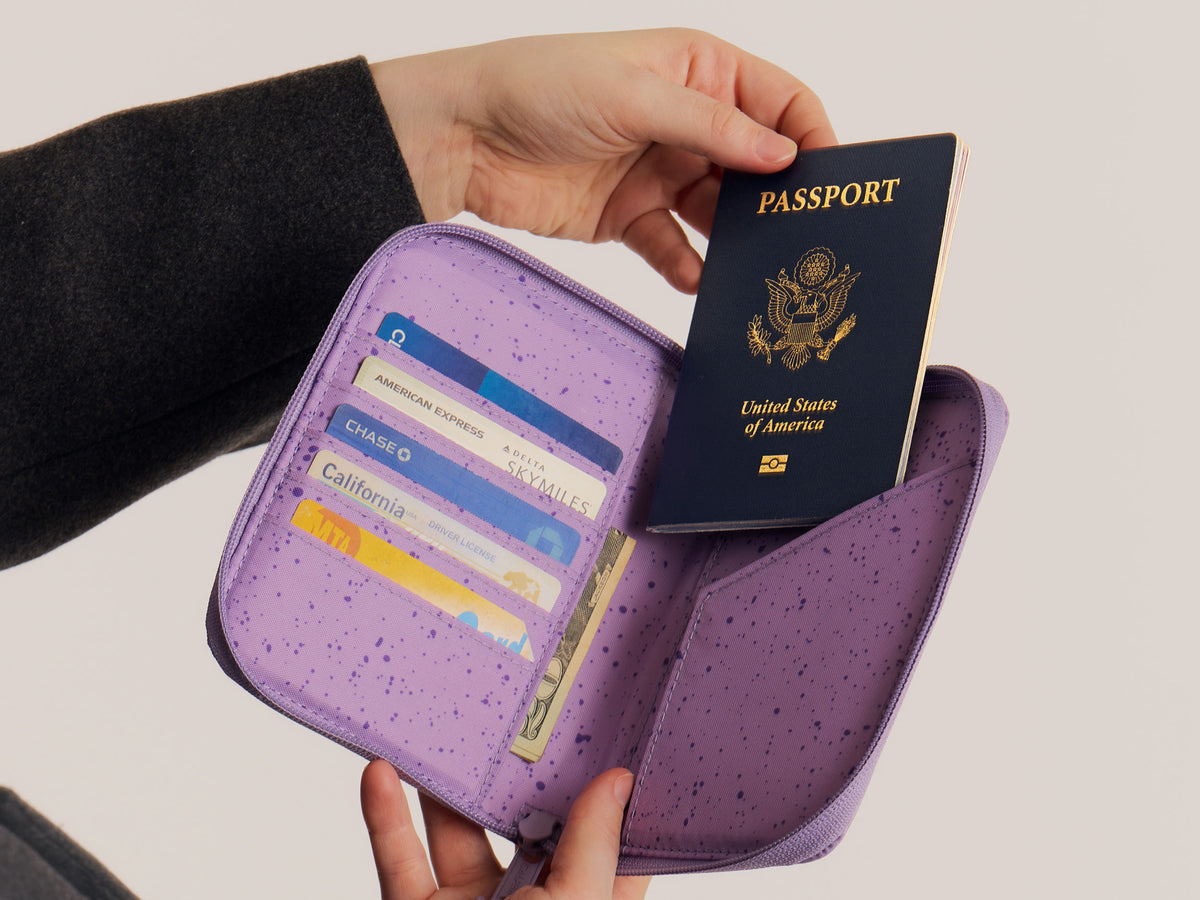 Terra Zip Passport Wallet in Stone | CALPAK